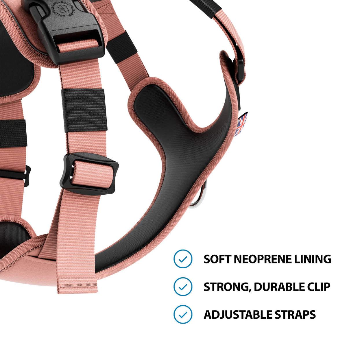 Anti Pull Harness | With Handle & Lighter | Hurricane Harness - Pink ...
